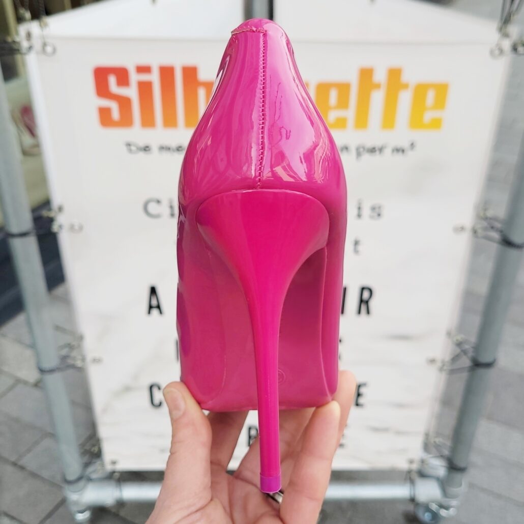 Magenta pumps met hoge hakken | Silhouette Rotterdam