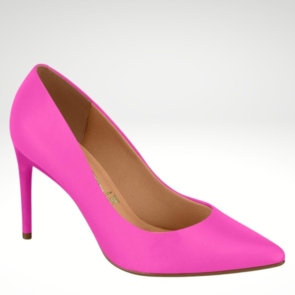 Neon roze pumps met naaldhak | Felroze pumps met hoge hak